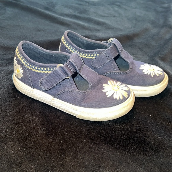 Keds | Shoes | Toddler Girl Size 75m Keds Navy Shoe With Velcro | Poshmark